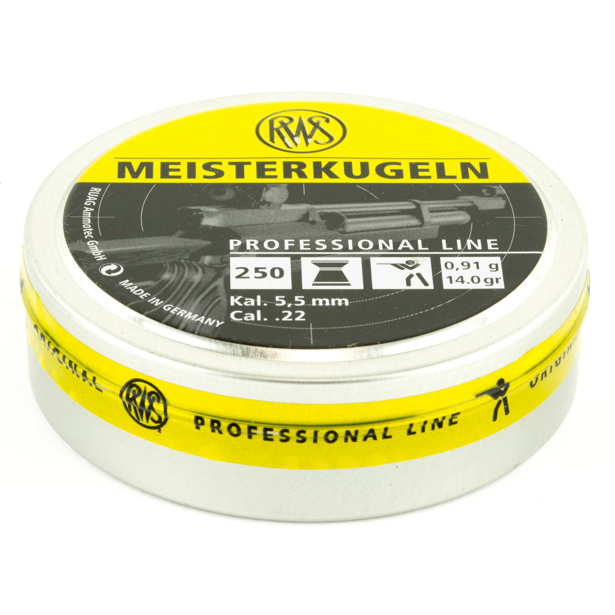 Rws Pellets .22 Meisterkugeln - 14 Grains Pro-line 250-pack – Texas Fowlers