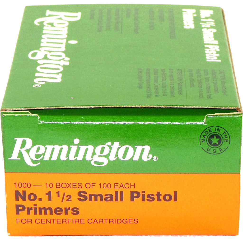 Remington Small Pistol Primers No. 1.5 1000 Pk. Haz – Texas Fowlers