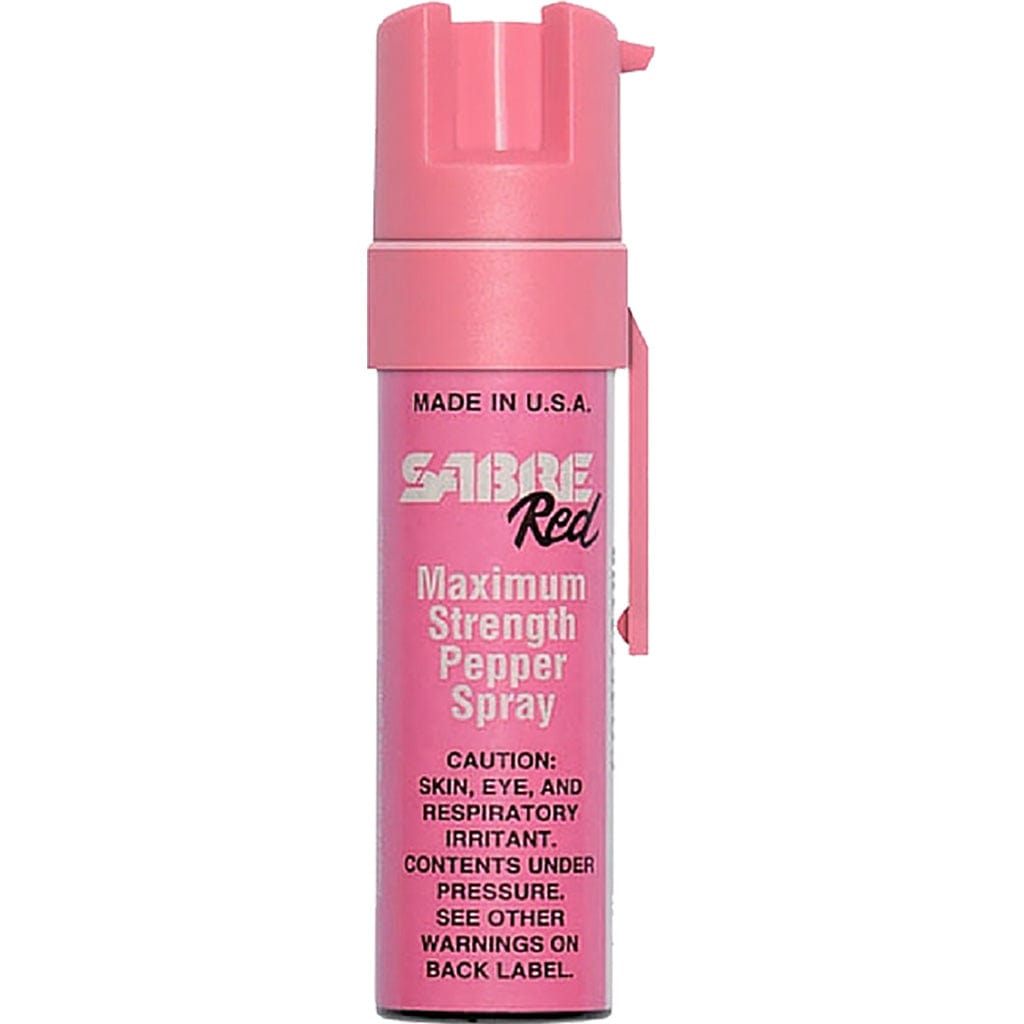 Sabre Red Compact Pepper Spray Pink With Clip – Texas Fowlers