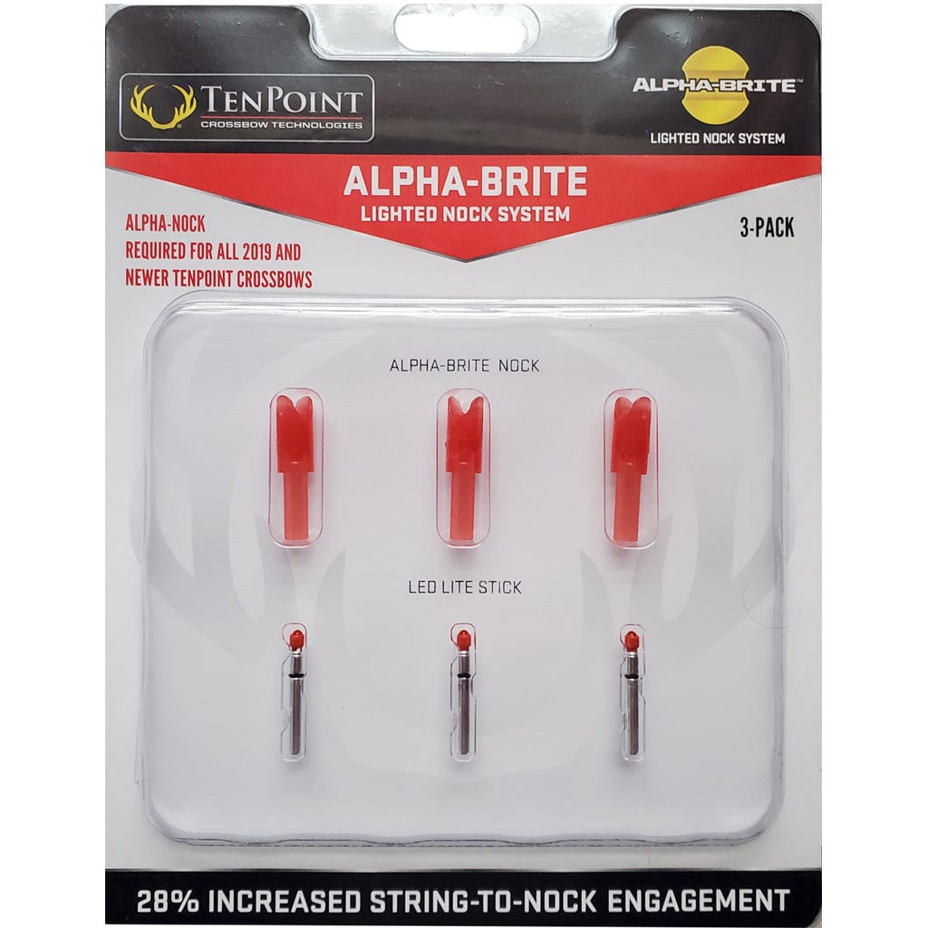 Tenpoint Alpha Brite Lighted Nock Kit .297 Red 3 Pk. – Texas Fowlers