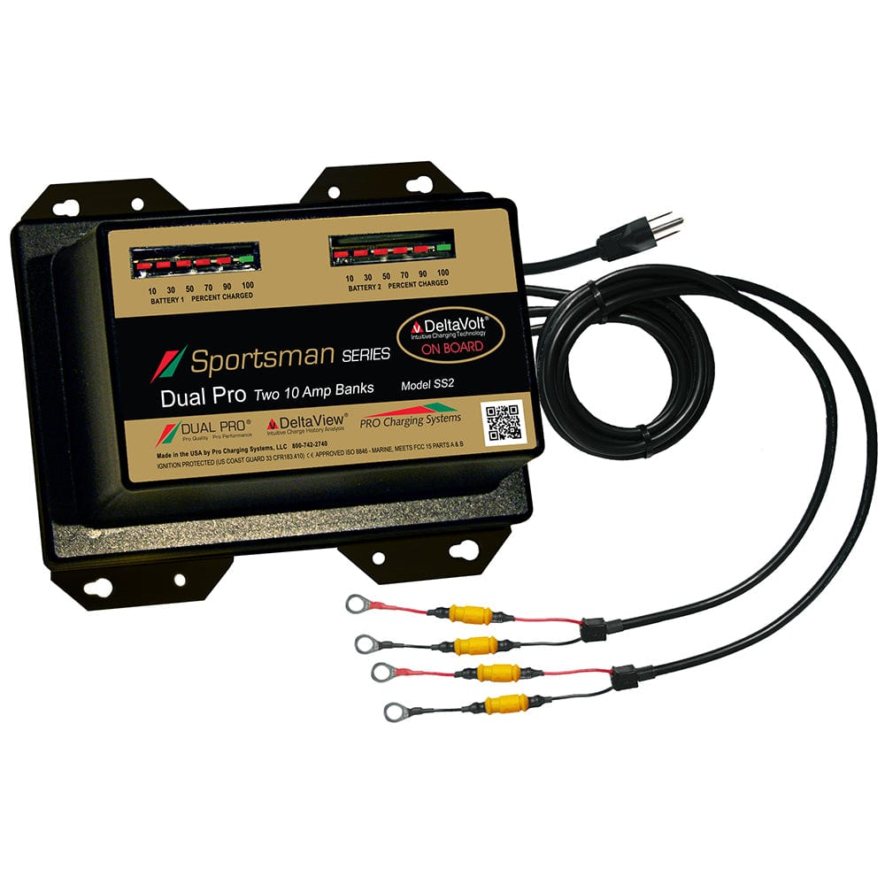 Dual Pro Sportsman Series Battery Charger - 20A - 2-10A-Banks - 12V/24 ...