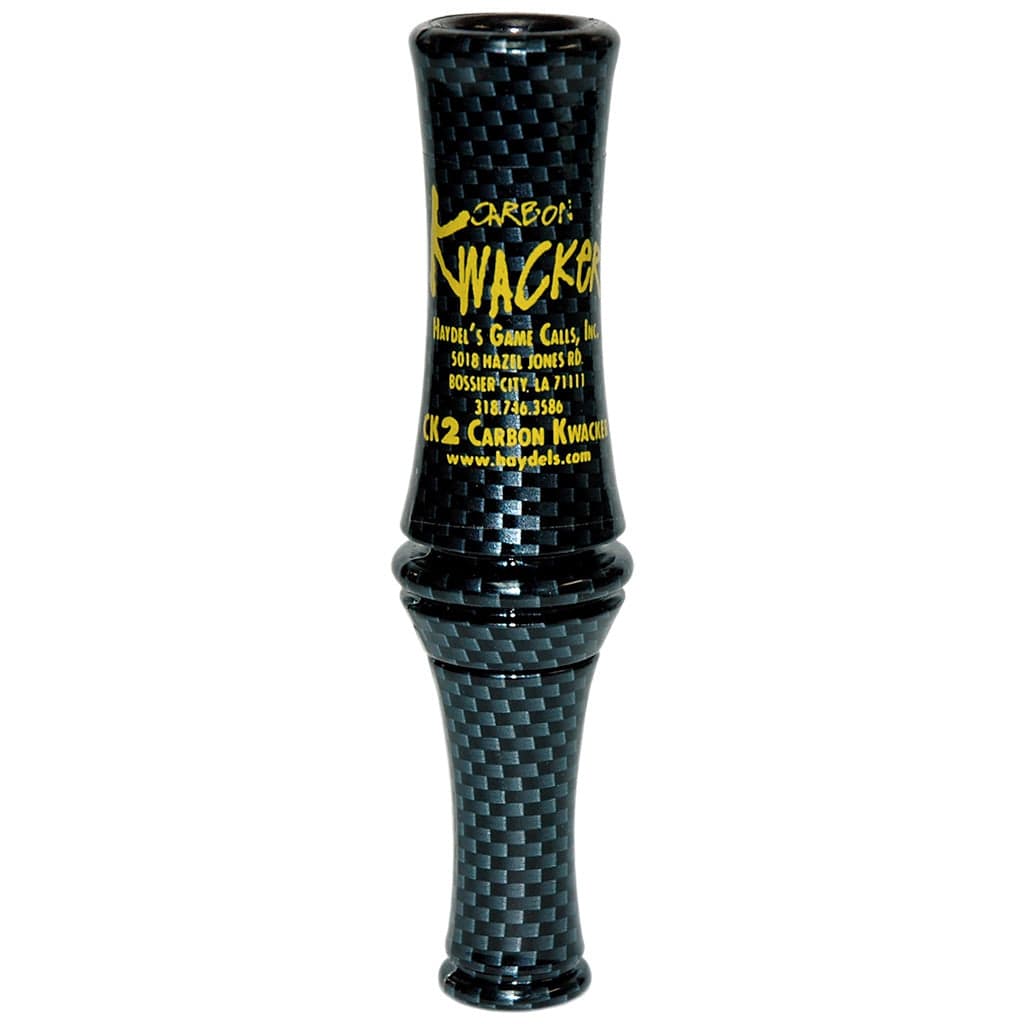 Haydels Carbon Kwacker Mallard Duck Call 2-reed Carbon Finish – Texas ...