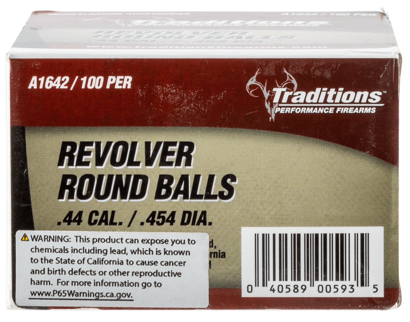 Traditions Revolver, Trad A1642 Revlvr Round Ball .454 100 – Texas Fowlers